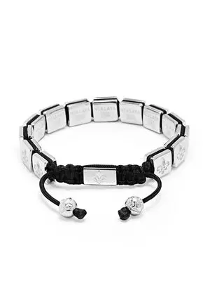 NIALAYA JEWELRY Engraved Beaded Bracelet