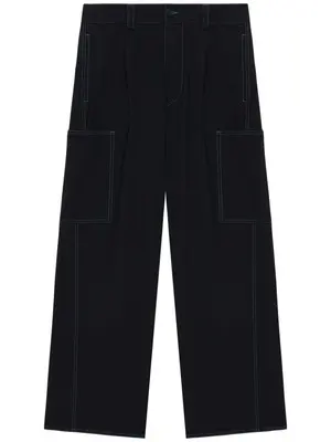 Sunnei Contrast-stitching Wide-leg Trousers