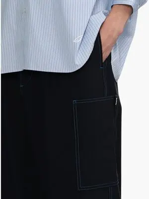 Sunnei Contrast-stitching Wide-leg Trousers