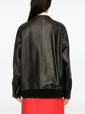 THE ROW Kengia Leather Jacket - Brown