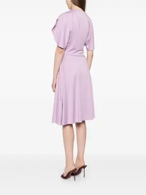 Victoria Beckham Gathered Jersey Dress