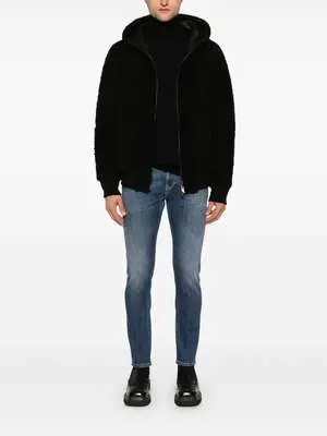 SALVATORE SANTORO Shearling Hooded Jacket