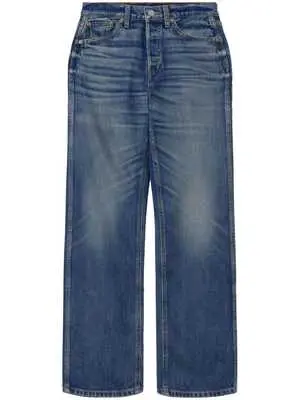 RE/DONE High-rise Straight Jeans