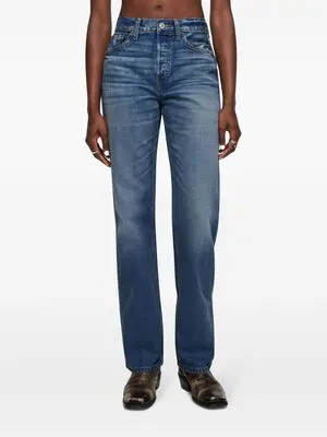 RE/DONE High-rise Straight Jeans