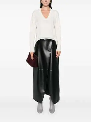 Pinko Contrasting-trim Sweater - White