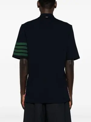 Thom Browne Piqué Polo Shirt - Blue