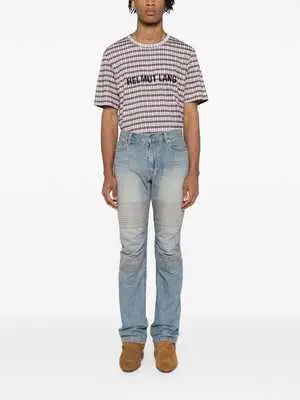Helmut Lang Logo-print Checked T-shirt