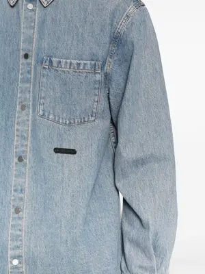 Helmut Lang Curved Denim Shirt