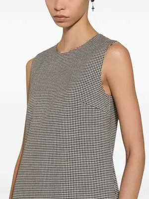 Dolce & Gabbana Houndstooth Wool Dress