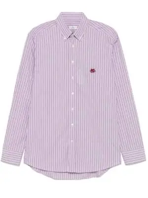 Etro Striped Cotton Shirt - Pink
