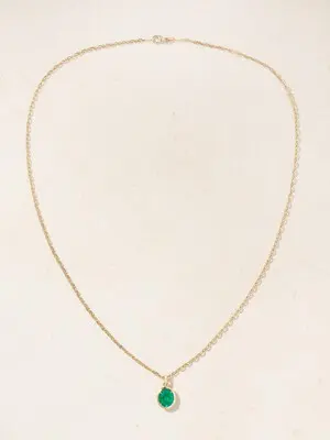 ANITA KO 18-karat Emerald And Diamond Necklace