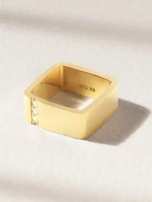 Established Lockdown 18-karat Diamond Ring