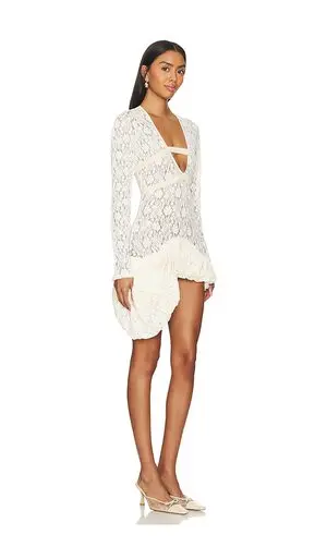 YUHAN WANG Draped Lace Dress