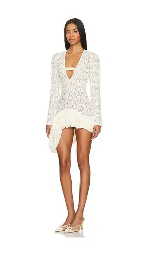 YUHAN WANG Draped Lace Dress