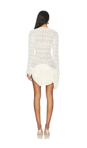 YUHAN WANG Draped Lace Dress