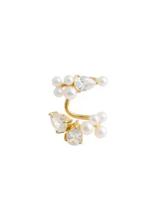 Completedworks Chasing Shadows Iii Embellished 14kt Vermeil Ear Cuff