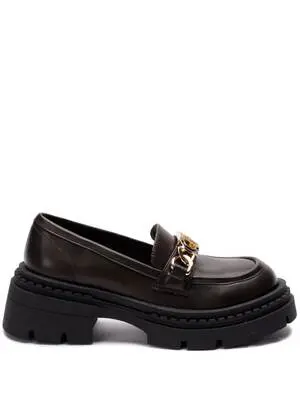 TWINSET Oval T Loafers - 11946 Coffee Chocolate