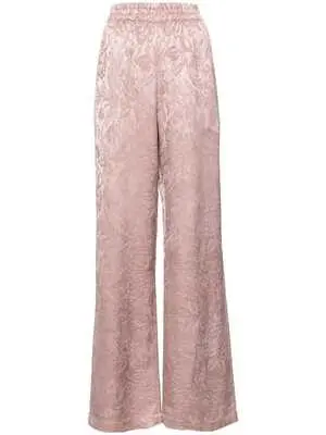 GOLDEN GOOSE Floral-embroidered Trousers