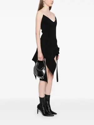 MUGLER Mini Smooth Spiral Curve 02 Bag - Silver