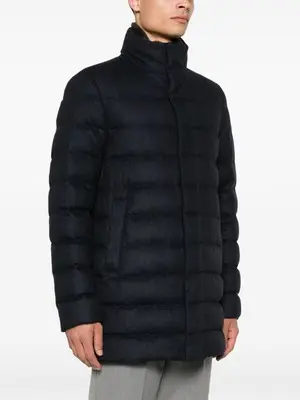 Herno Quilted Coat - Blue