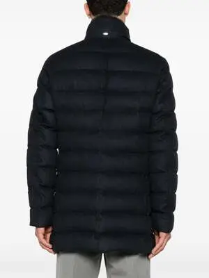 Herno Quilted Coat - Blue