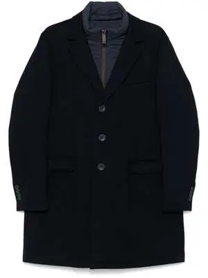 Herno Virgin Wool Coat - Blue