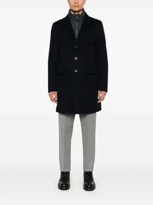 Herno Virgin Wool Coat - Blue