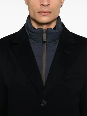 Herno Virgin Wool Coat - Blue