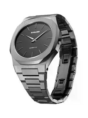 D1 MILANO Ultra Thin 40mm Watch - Black