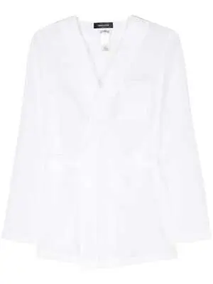 Fabiana Filippi V-neck Muslin Wrap Jacket