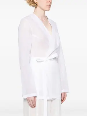 Fabiana Filippi V-neck Muslin Wrap Jacket