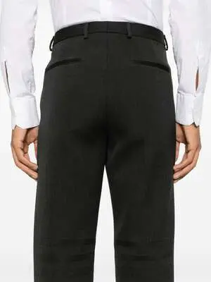 Gucci Logo-embroidered Wool Trousers