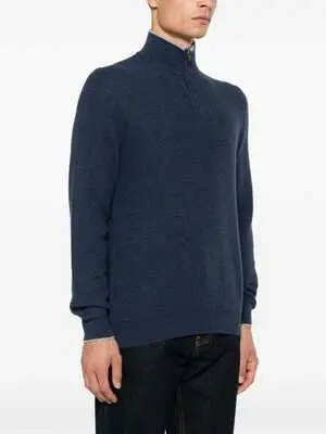 Fedeli Cashmere Pullover - Blue