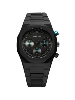 D1 MILANO 40.5mm Chronograph Watch - Black