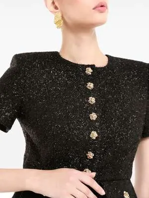 SELF-PORTRAIT Tinsel Bouclé Jumpsuit