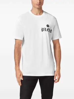 Philipp Plein Printed Cotton T-shirt - White