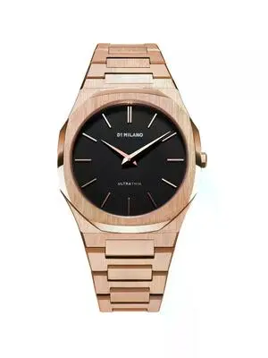 D1 MILANO Ultra Thin 40mm Bracelet Watch - Black
