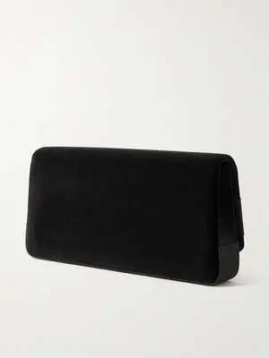 Manolo Blahnik Maygot Buckle-embellished Clutch - Black