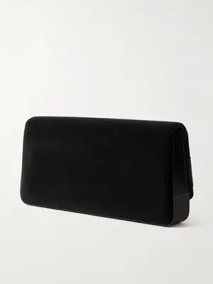 Manolo Blahnik Maygot Buckle-embellished Clutch - Black