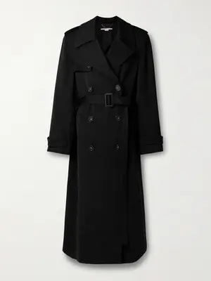 Stella McCartney Belted Double-breasted Trench Coat
