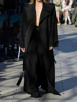 Stella McCartney Belted Double-breasted Trench Coat
