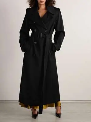 Stella McCartney Belted Double-breasted Trench Coat
