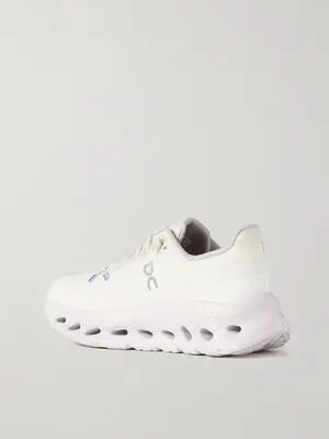 On Cloudtilt Stretch Recycled-knit Sneakers - White
