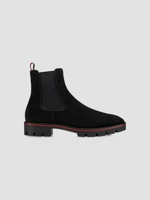 CHRISTIAN LOUBOUTIN Alpinosol Leather Ankle Booties