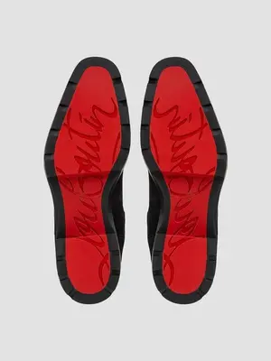 CHRISTIAN LOUBOUTIN Alpinosol Leather Ankle Booties