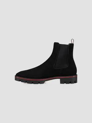 CHRISTIAN LOUBOUTIN Alpinosol Leather Ankle Booties
