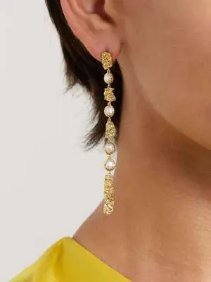 Pacharee Moss Deco -plated Pearl Earrings