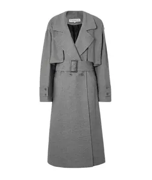 JW Anderson Double-breasted Crepe Trench Coat
