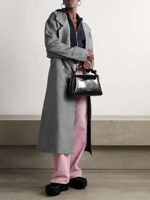 JW Anderson Double-breasted Crepe Trench Coat