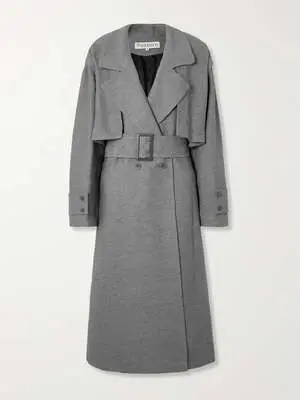 JW Anderson Double-breasted Crepe Trench Coat